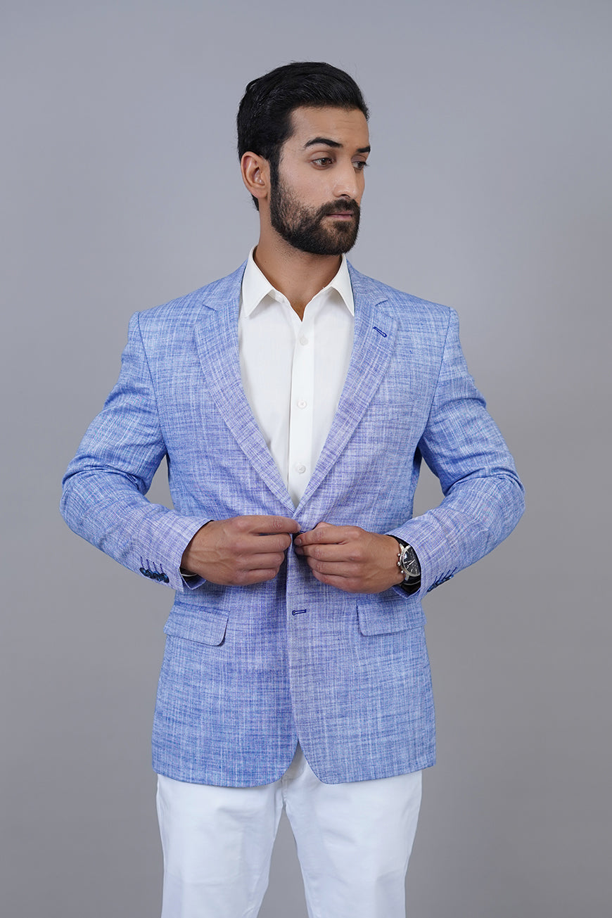 Breathable Pure Linen Blazer for Men | Summer Formal Wear | Lawrencepur